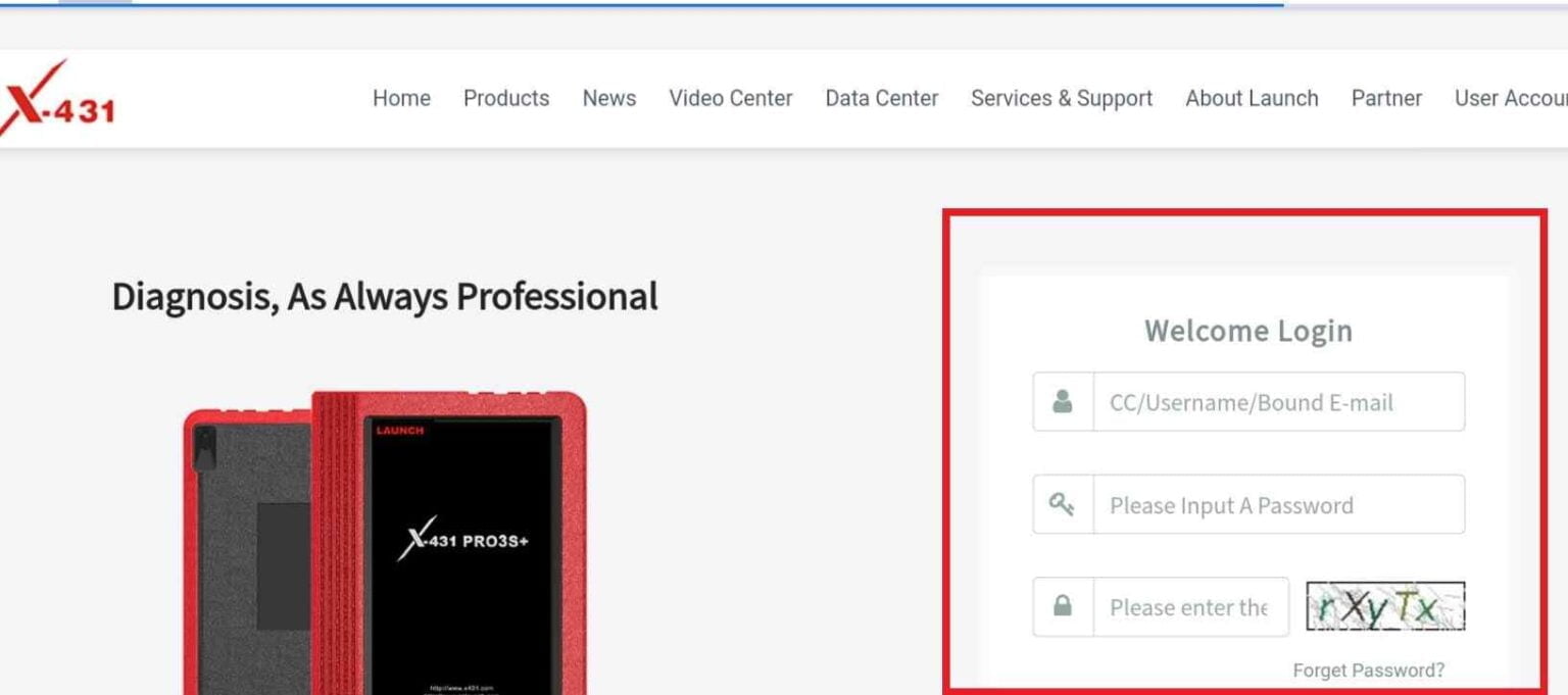 Launch X431 VCI Account Was Not Detected